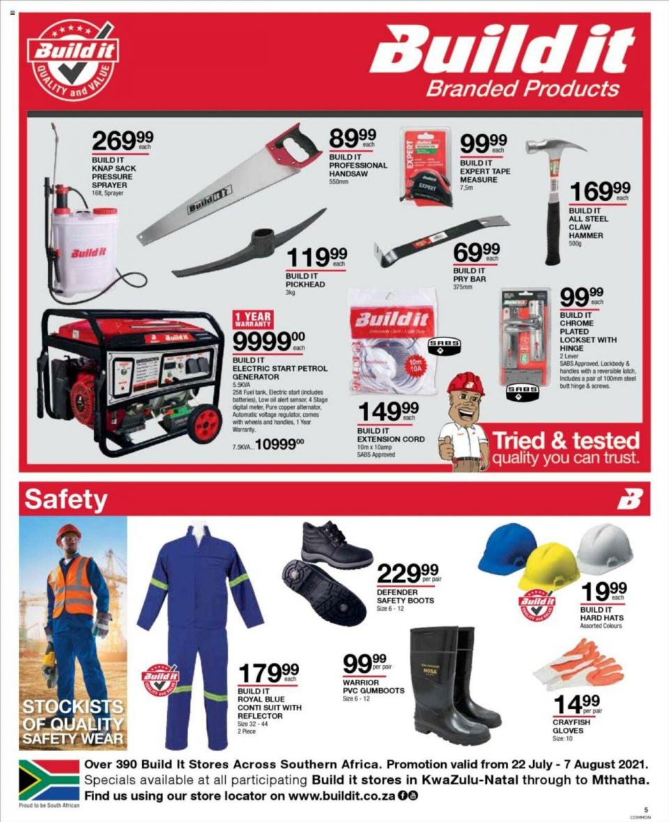 Build It Catalogue 22 July 2021 | Build It Specials | South Africa | SA