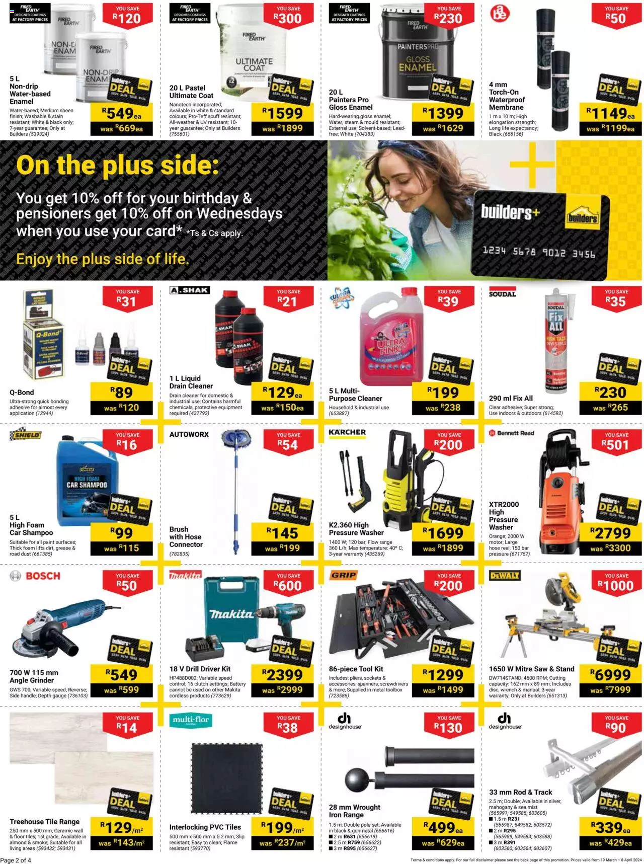 Builders Warehouse Specials 19 Mar - 8 Apr 2024 | Catalogue