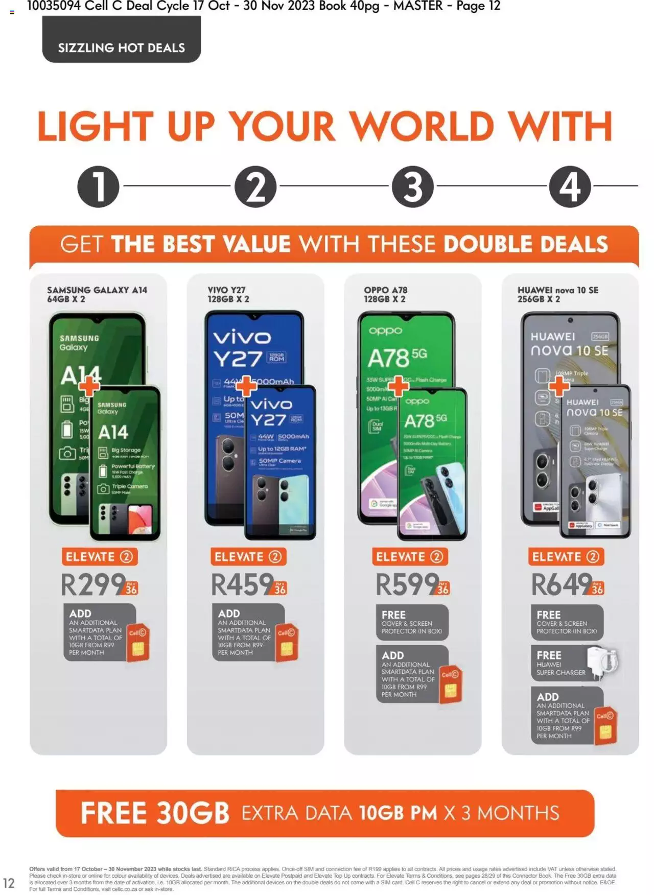 Cell C Specials 17 Oct - 30 Nov 2023 | Cell C Catalogue | 2023