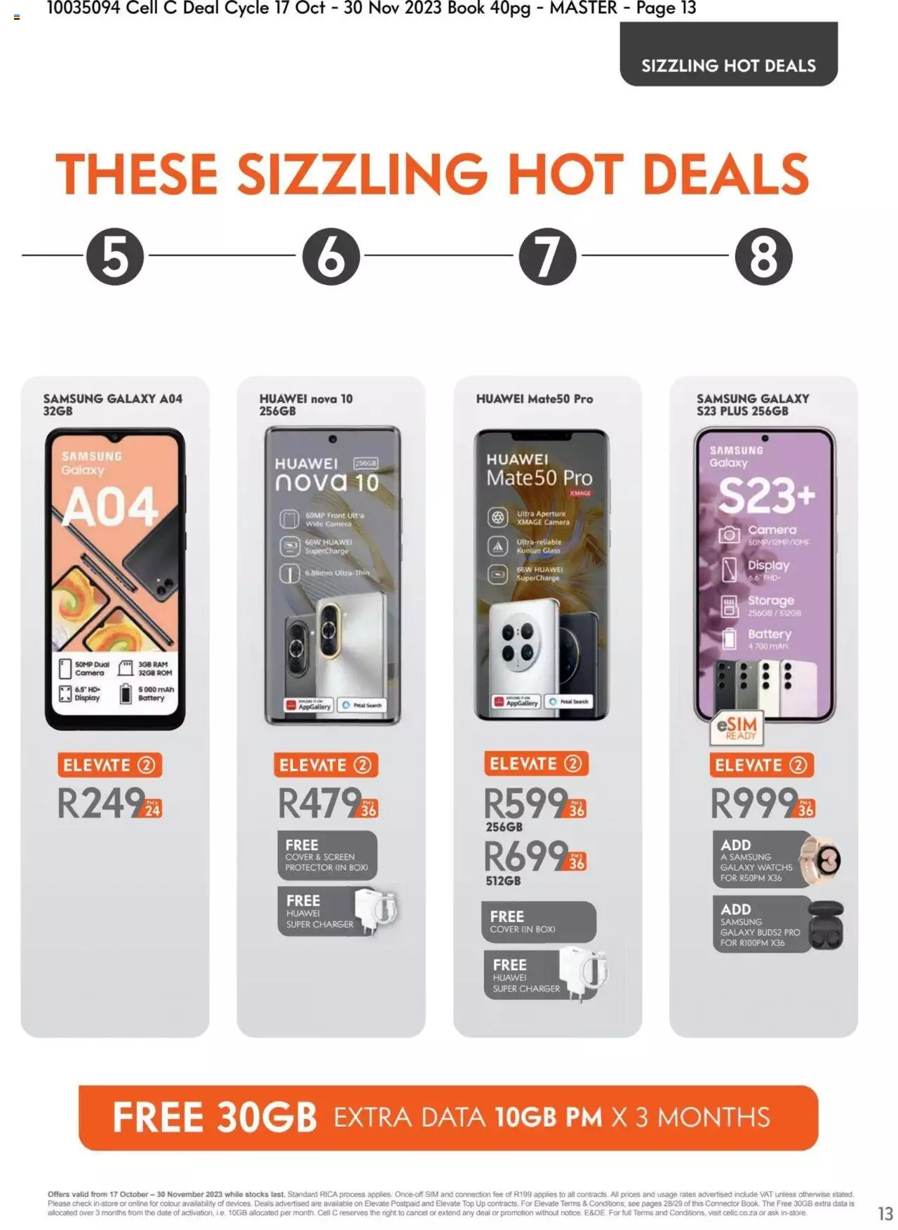 Cell C Specials 17 Oct - 30 Nov 2023 | Cell C Catalogue | 2023