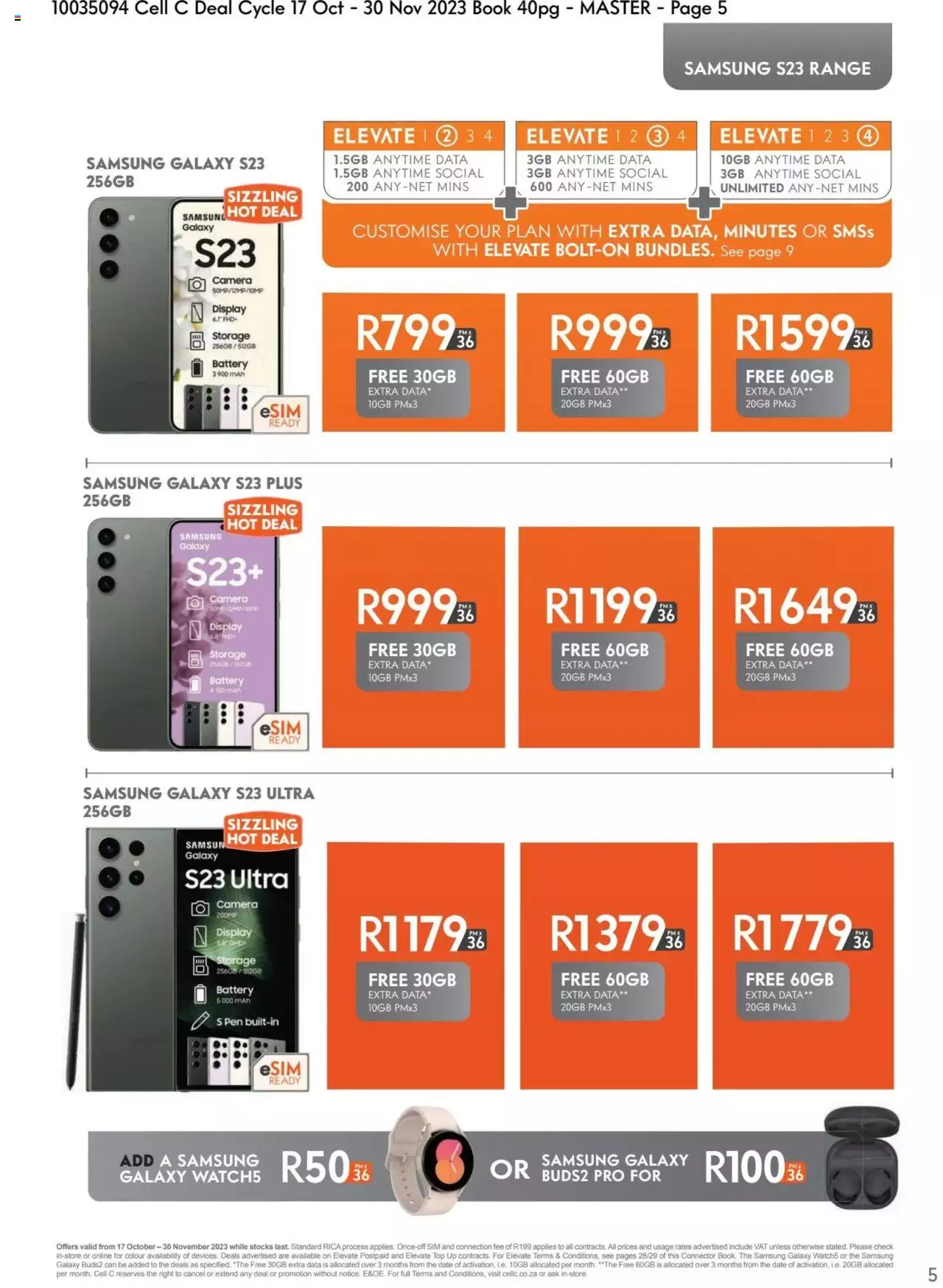 Cell C Specials 17 Oct - 30 Nov 2023 | Cell C Catalogue | 2023