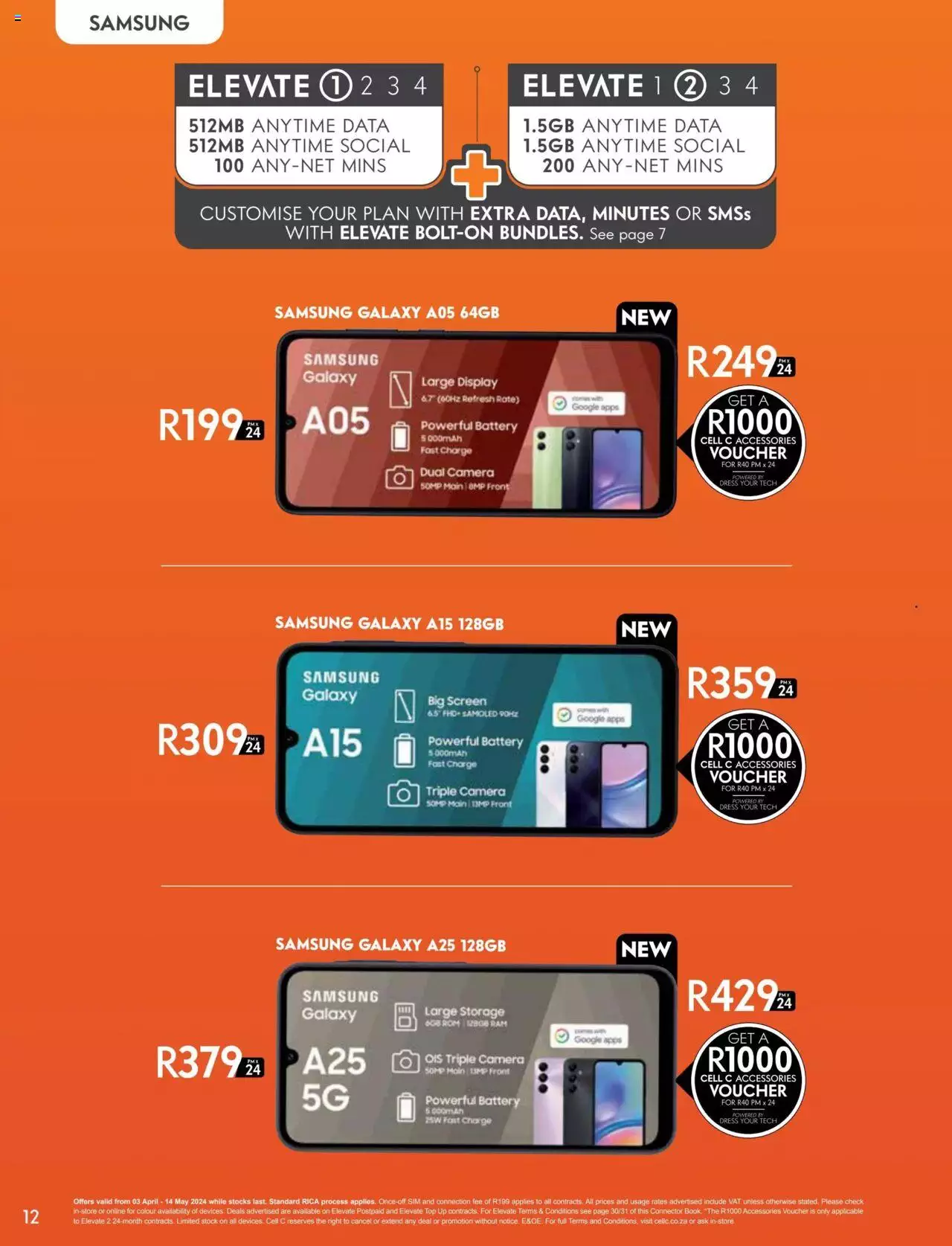 Cell C Specials 3 Apr - 14 May 2024 | Cell C Catalogue | 2024