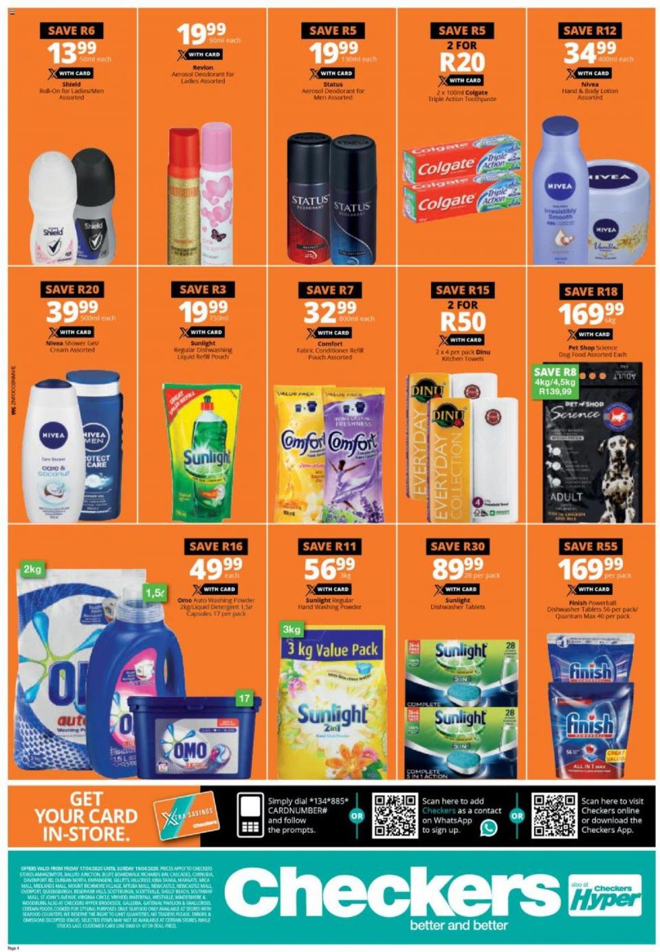 Checkers Specials 17 April | Checkers Catalogue | Xtra Savings | SA 2020