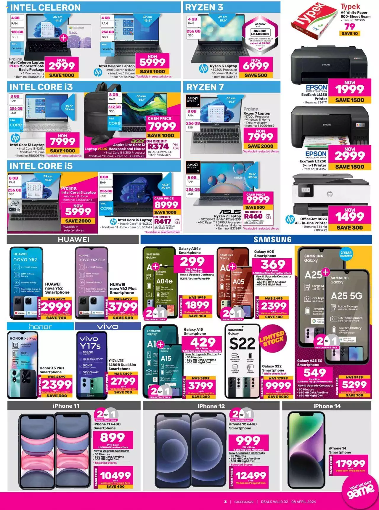 Game Specials 2 - 8 April 2024 | Game Store Catalogue | 2024