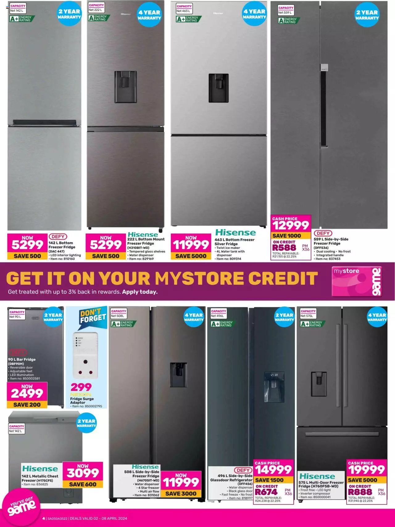 Game Specials 2 - 8 April 2024 | Game Store Catalogue | 2024