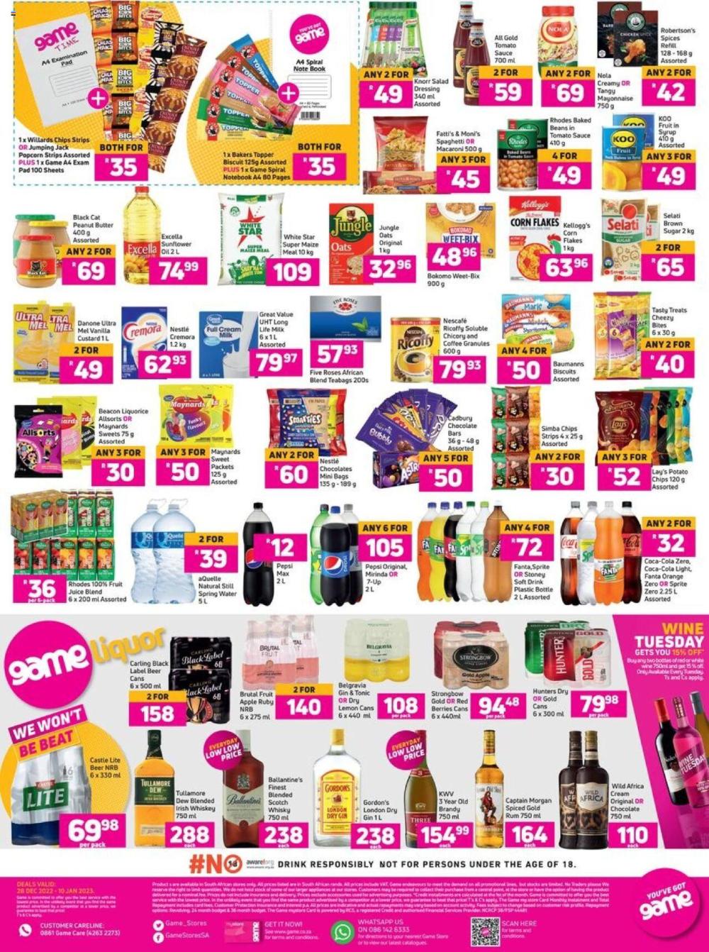 Game Specials 28 Dec 2022 | Game Catalogue | Game Specials