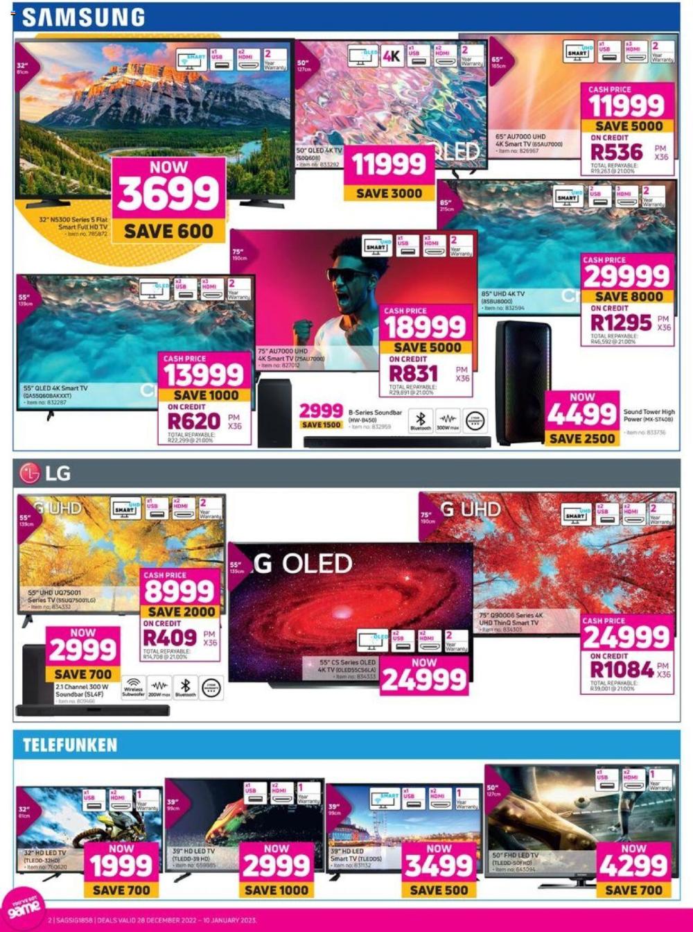 Game Specials 28 Dec 2022 | Game Catalogue | Game Specials