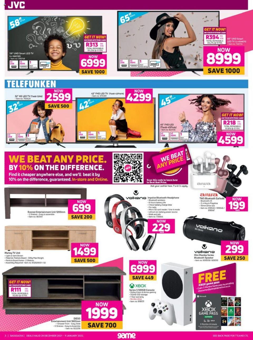 Game Specials 29 Dec 2021 | Game Store Specials | Game Catalogue