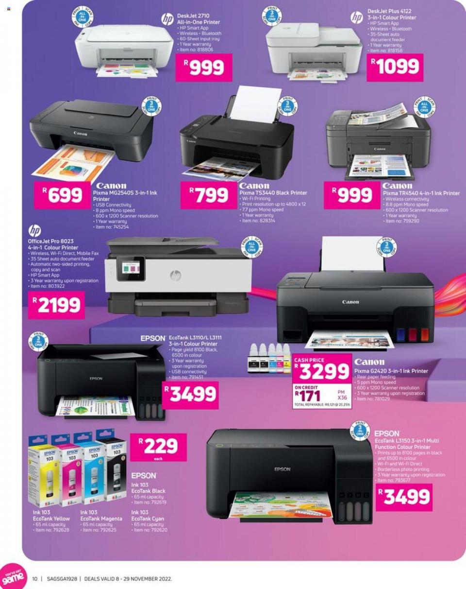 Game Specials 8 Nov 2022 | Game Catalogue | Game Store Specials | SA