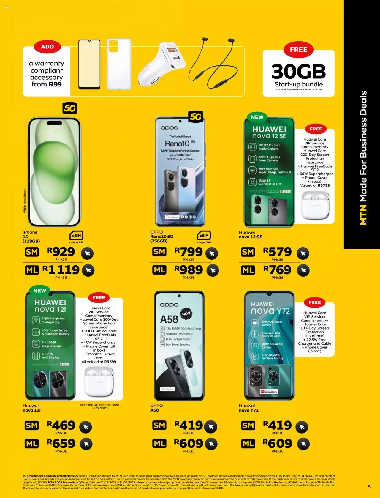 Mtn Specials Yello 1 - 31 May 2024 | MTN Catalogue | South Africa