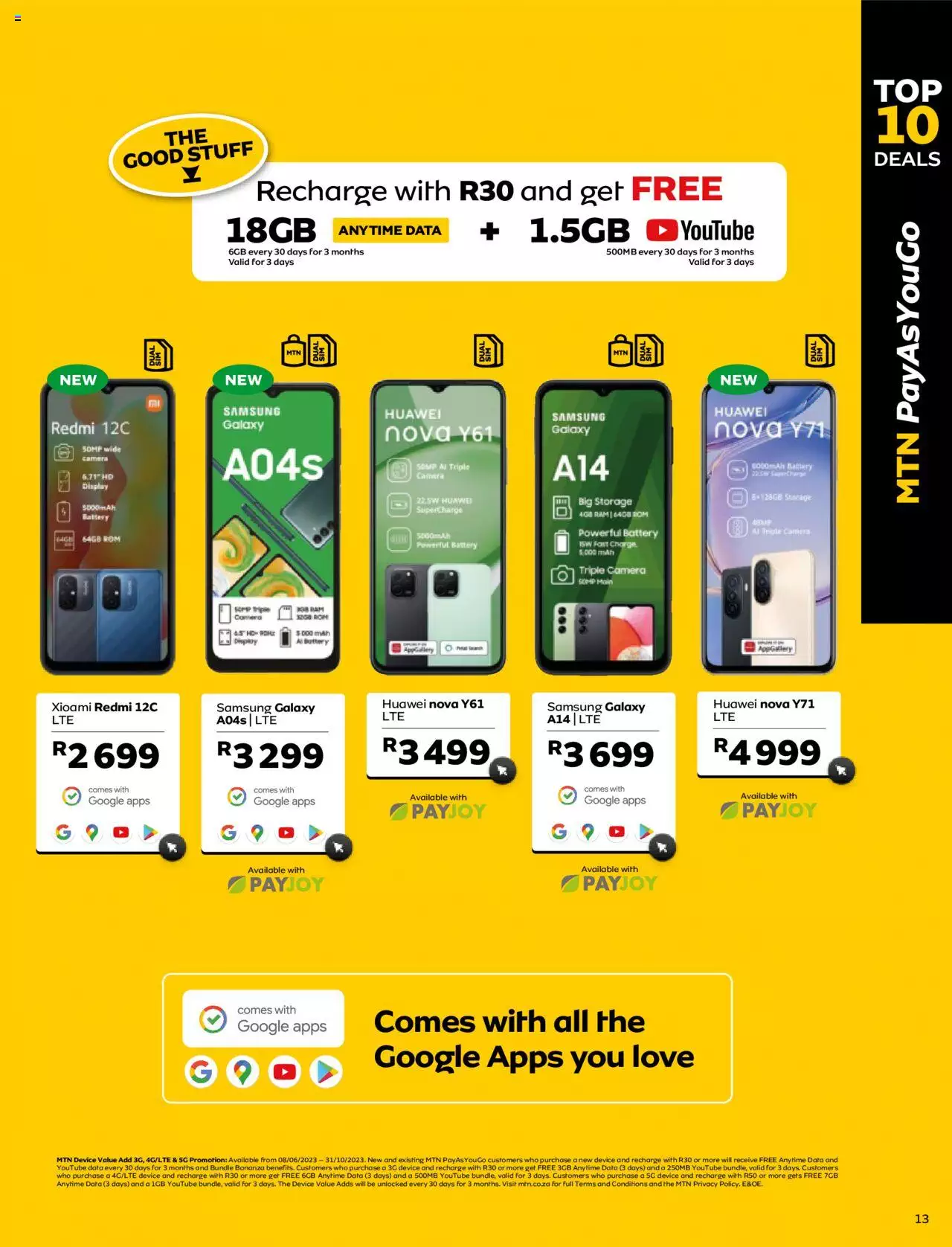 MTN Specials Yello October 2023 | MTN Catalogue | 2023