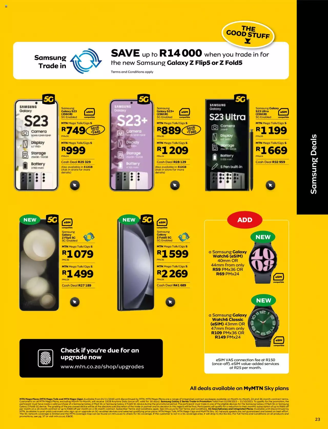 MTN Specials Yello October 2023 | MTN Catalogue | 2023