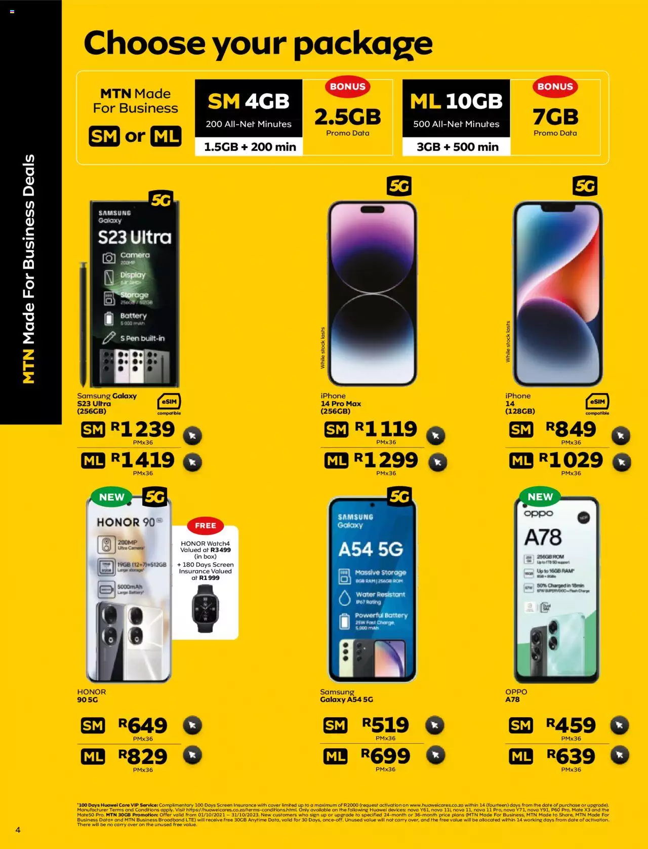 MTN Specials Yello October 2023 | MTN Catalogue | 2023
