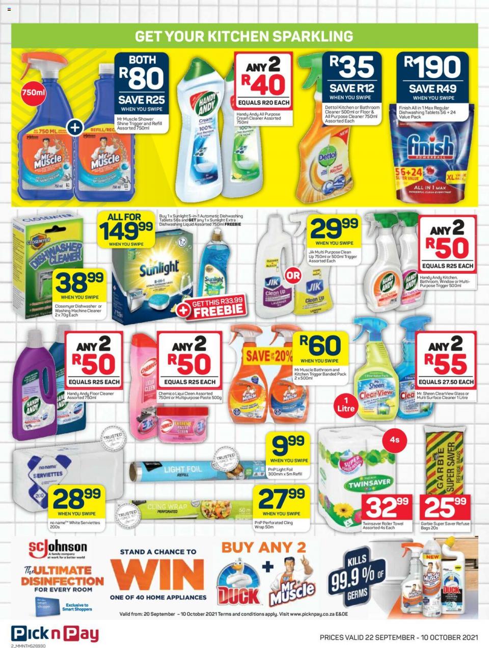 Pnp Spring Clean Catalogue September 2021 | Pick n Pay Specials | SA