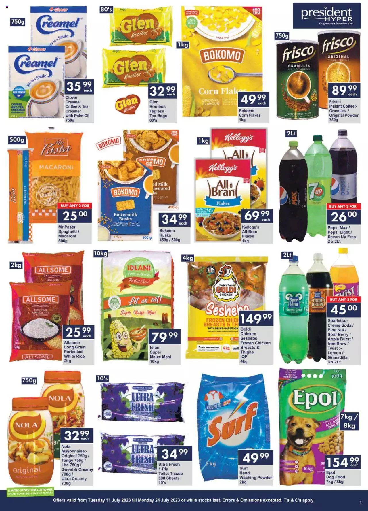 President Hyper Specials 11 - 24 July 2023 | President Hyper Sale