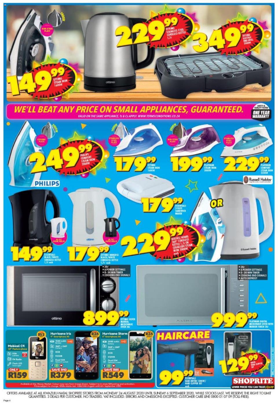 Shoprite Specials Small Appliances | Shoprite Catalogue | Birthday Saving