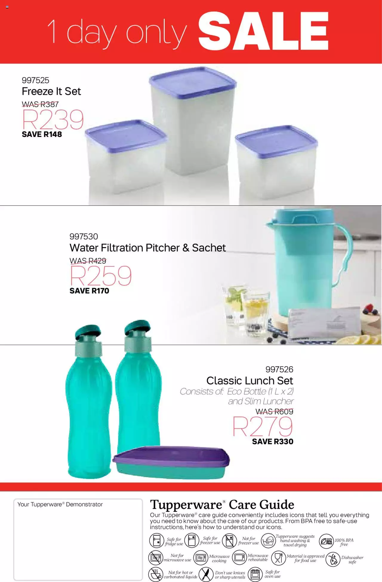 Tupperware Specials 4 October - 7 November 2023 | Catalogue SA