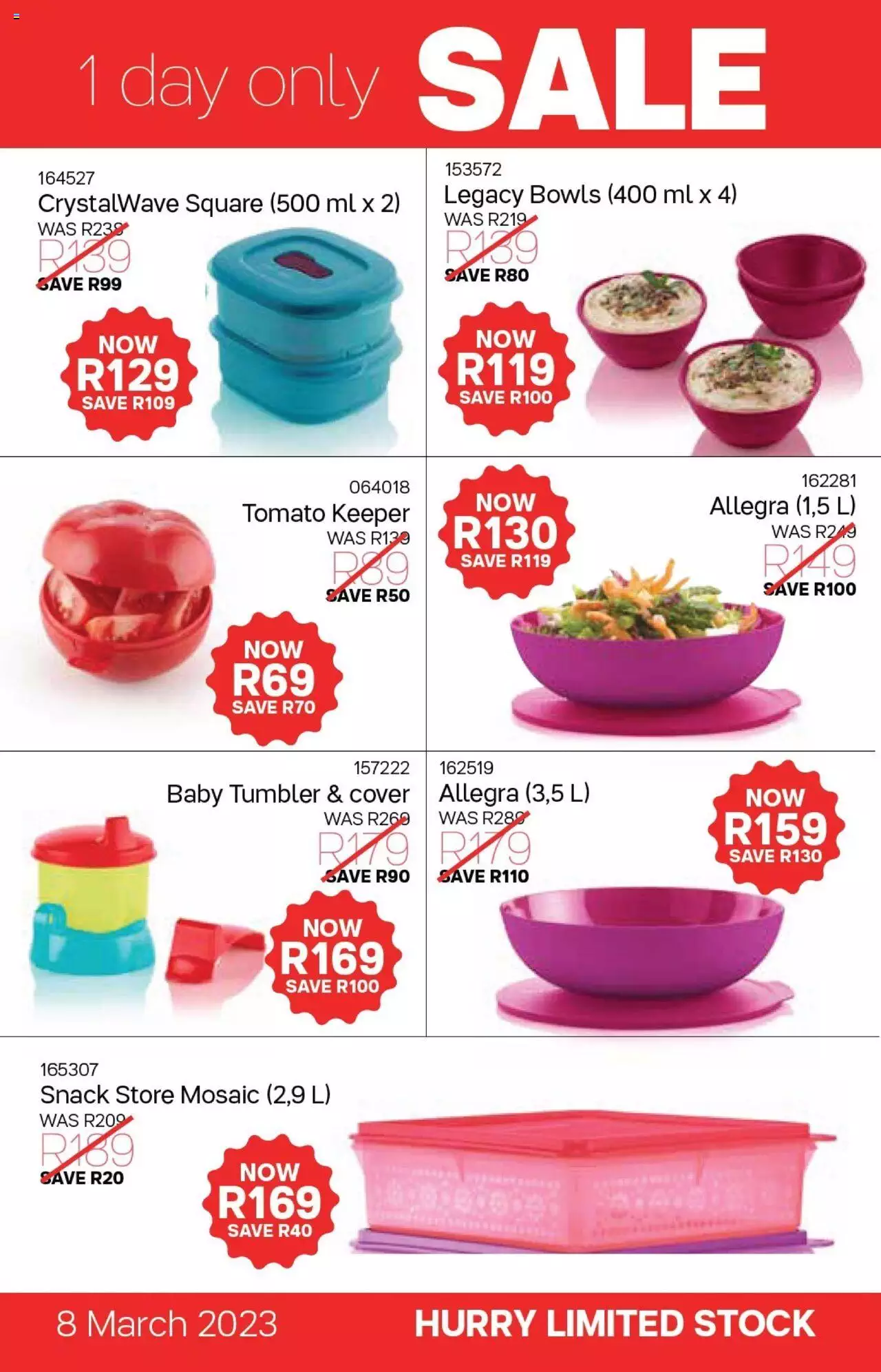 Tupperware Specials 8 March 2023 | Tupperware Catalogue | SA