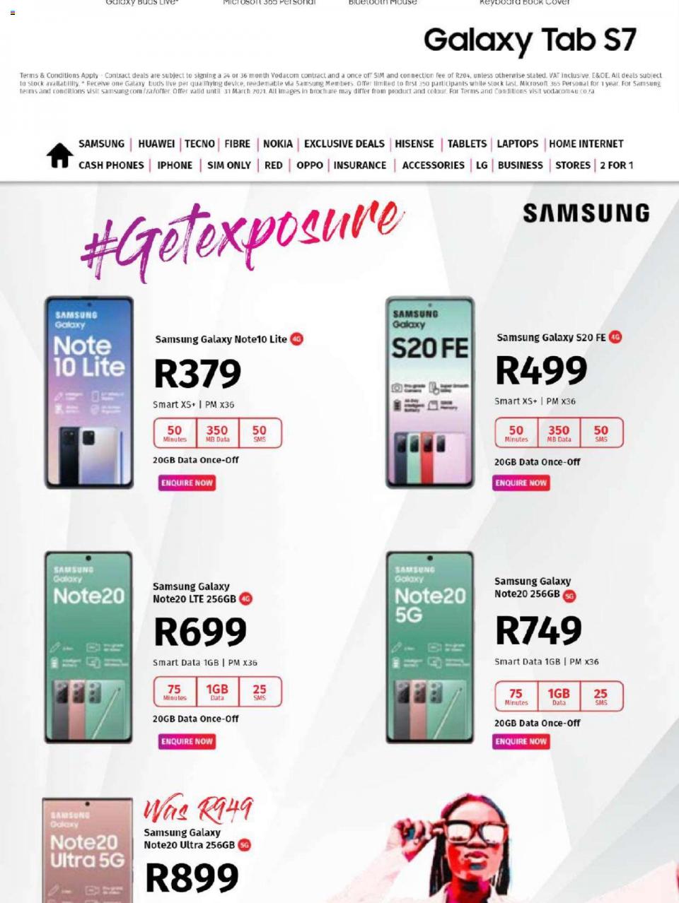 Vodacom Specials 8 March 2021 | Vodacom Catalogue | Smartphones