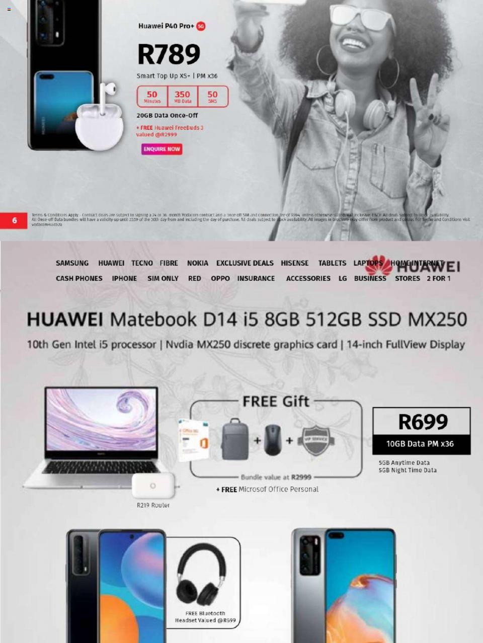 Vodacom Specials 8 March 2021 | Vodacom Catalogue | Smartphones