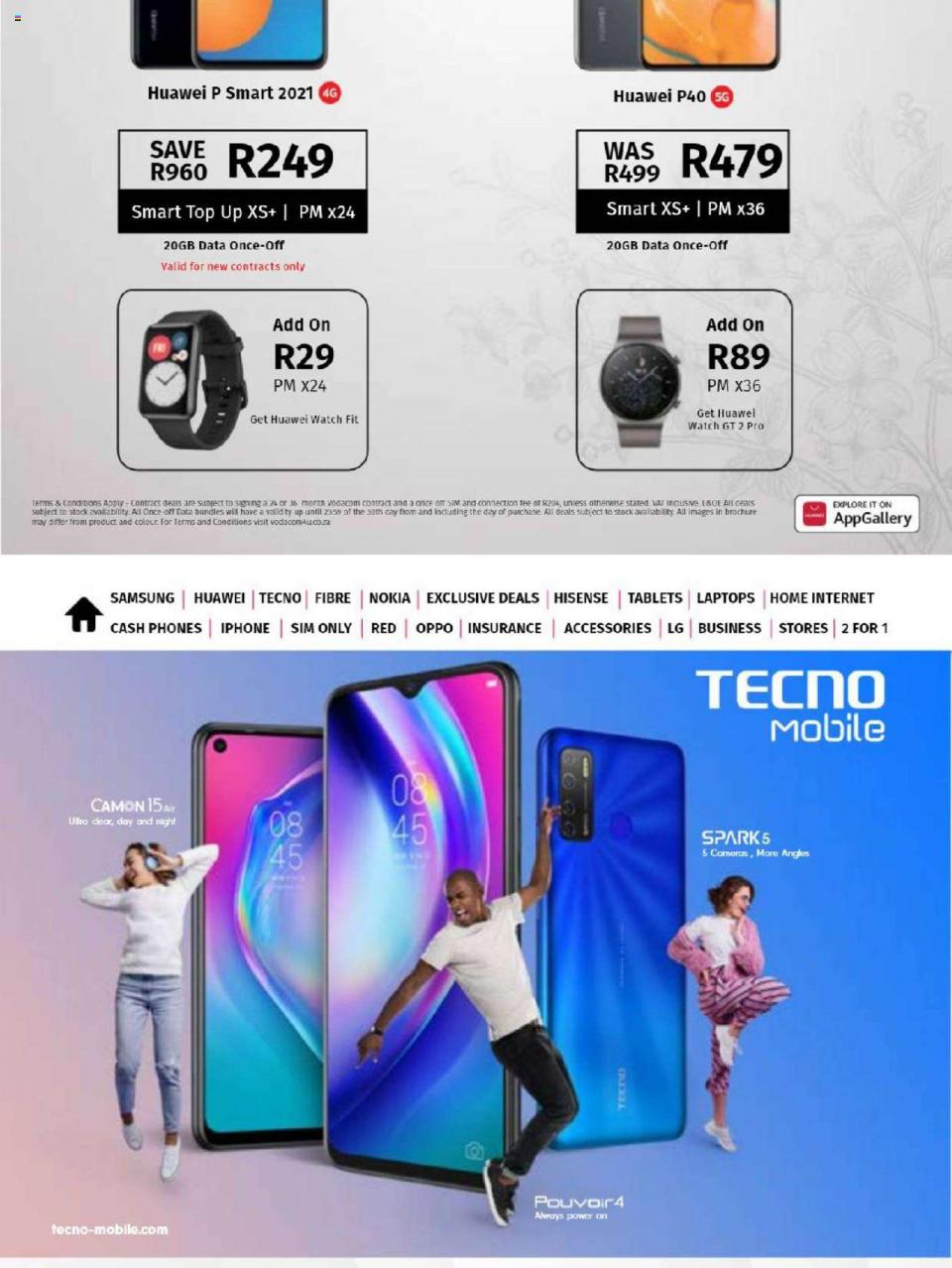 Vodacom Specials 8 March 2021 | Vodacom Catalogue | Smartphones