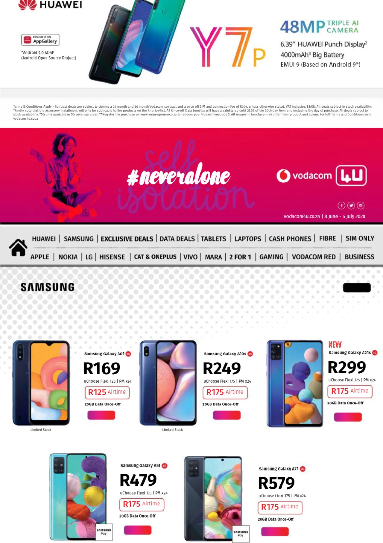Vodacom Specials June 2020 | Vodacom Catalogue | Huawei P40 | 2020
