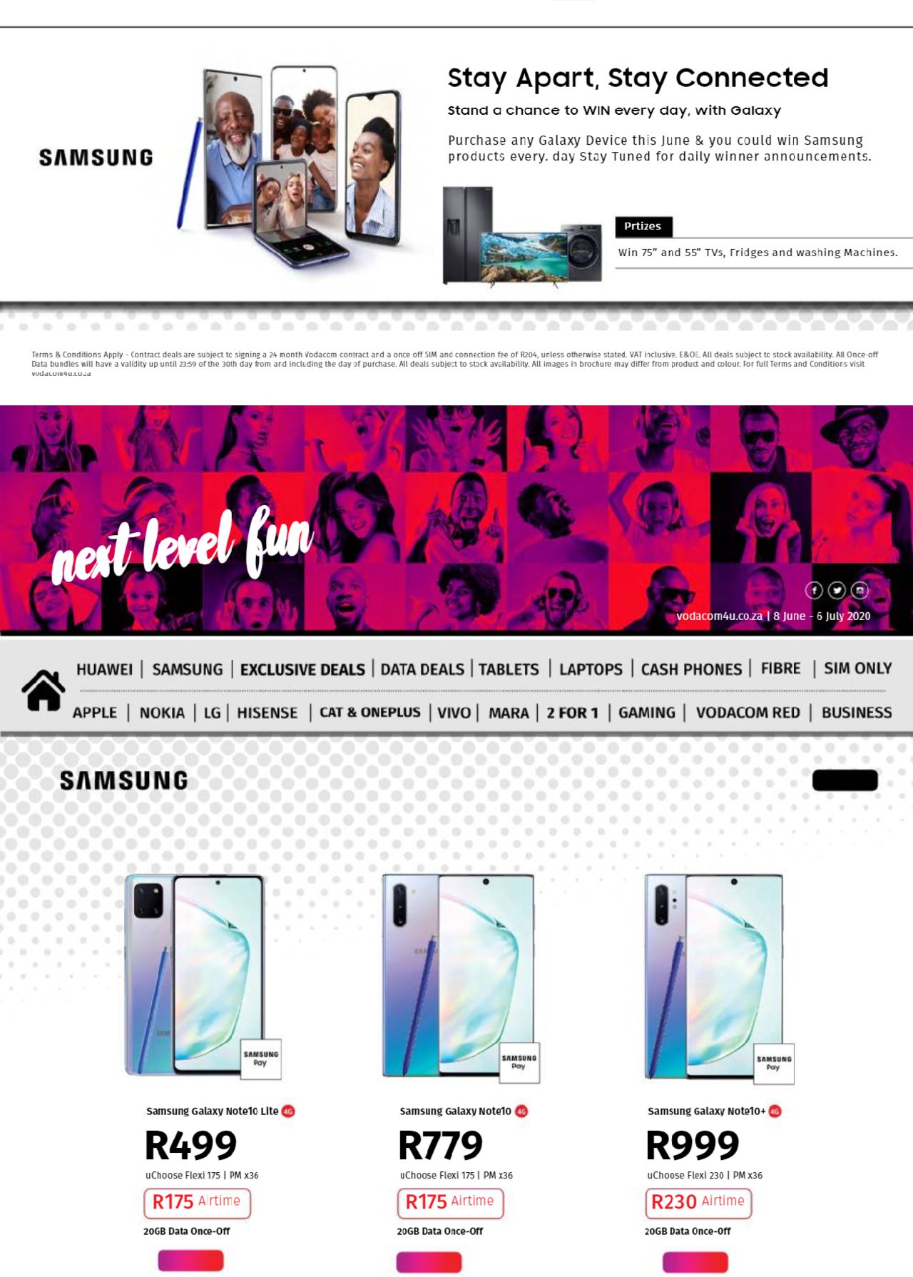 Vodacom Specials June 2020 | Vodacom Catalogue | Huawei P40 | 2020