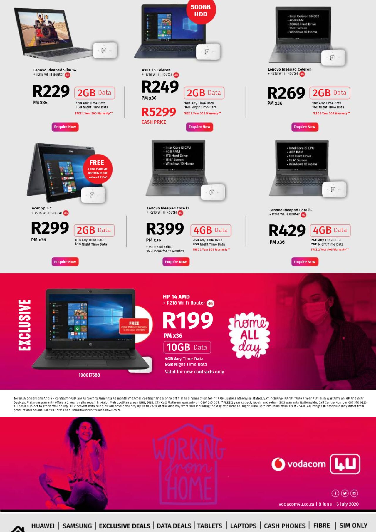 Vodacom Specials June 2020 | Vodacom Catalogue | Huawei P40 | 2020